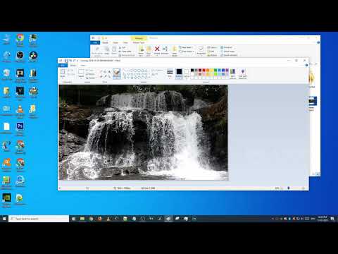 How to change Image Resolution in windows Paint