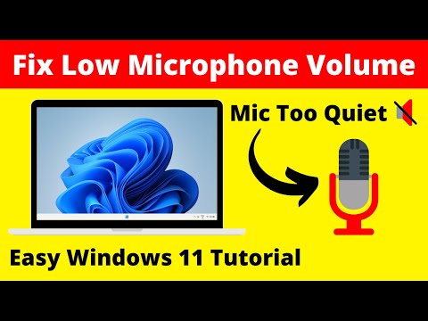 How To Fix Low Microphone Volume In Windows 11 | Make Your Mic Louder ...