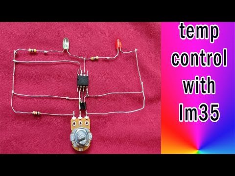 basic circuit for control temperature with lm35 temp sensor