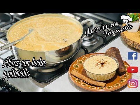 ARROZ CON LECHE Y  PILONCILLO UNA RECETA CON EL SAZÓN DE LA ABUELA 👵 🫶✨🌷⬇️