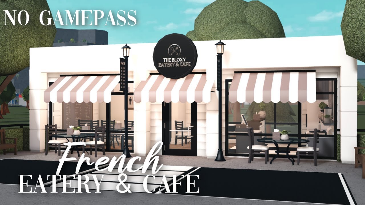 Roblox Bloxburg - No Gamepass French Eatery & Cafe - Minami Oroi