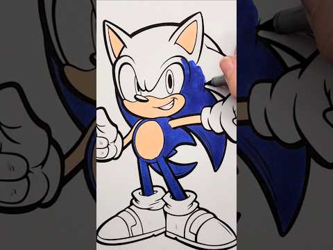 SONIC The HEDGEHOG Coloring Pages #sonic #sonicthehedgehog #coloring #markers #art #coloringpages