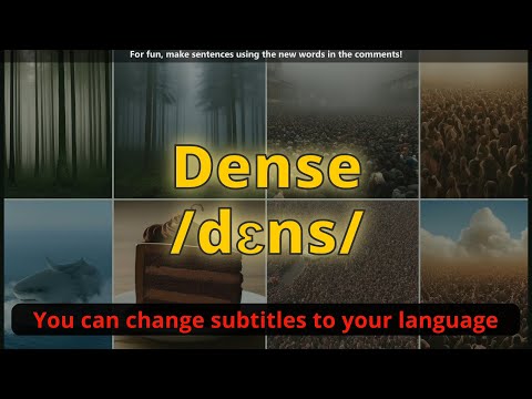 Dense meaning with 5 examples