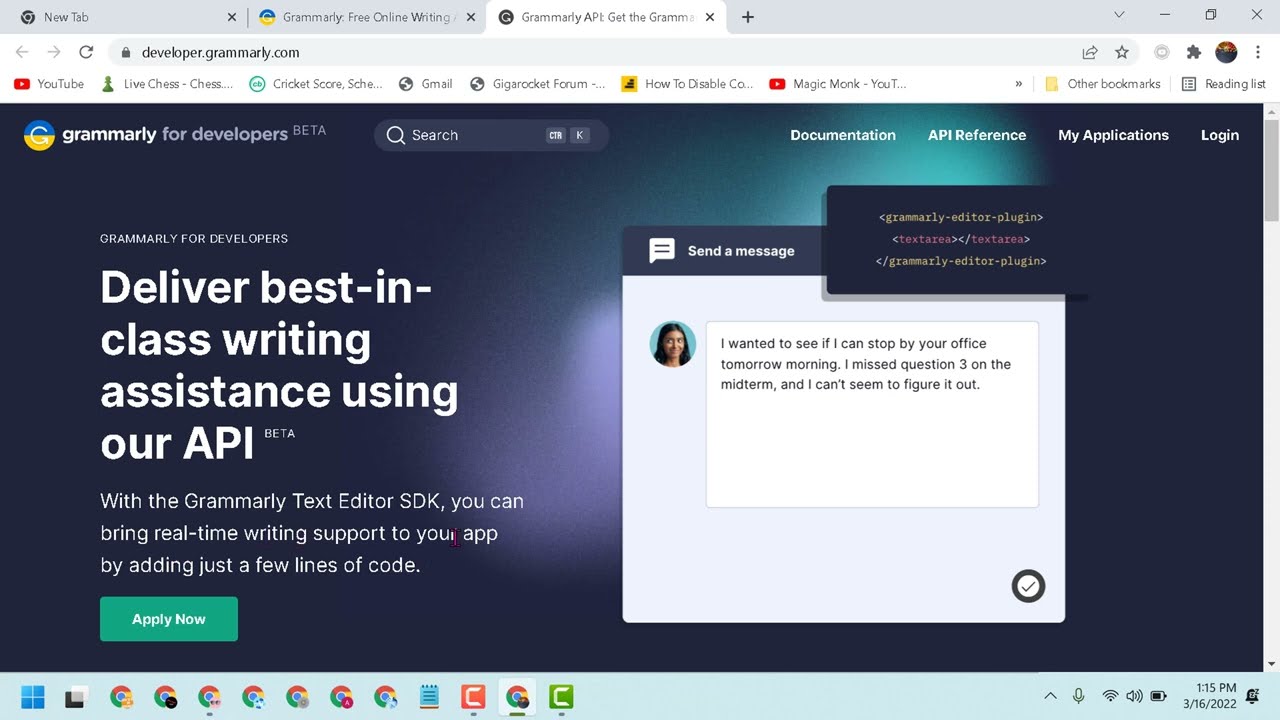 Grammarly API | Get the Grammarly Text Editor SDK