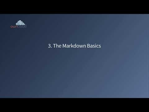 #3 The Markdown Basics