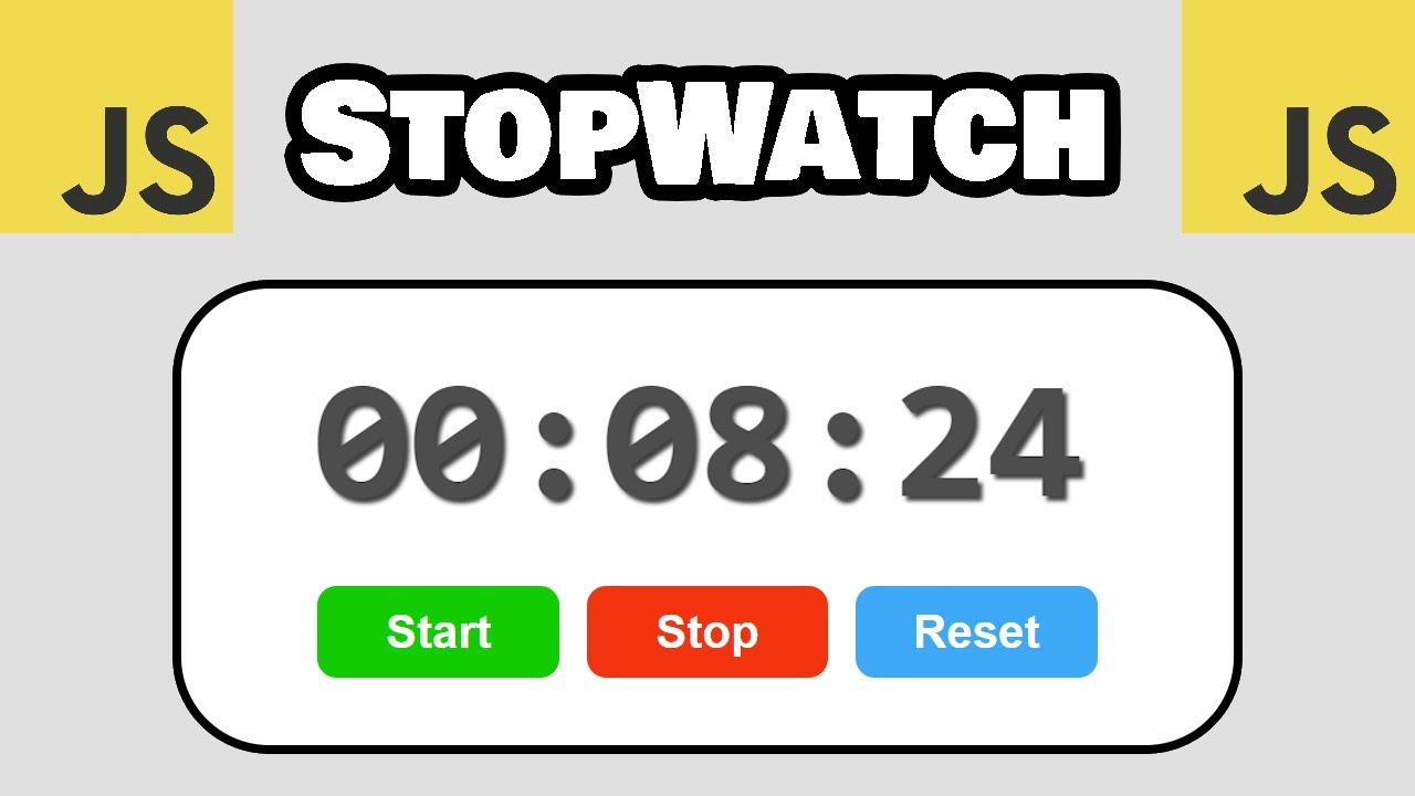 Build this stopwatch with JavaScript! ⏱