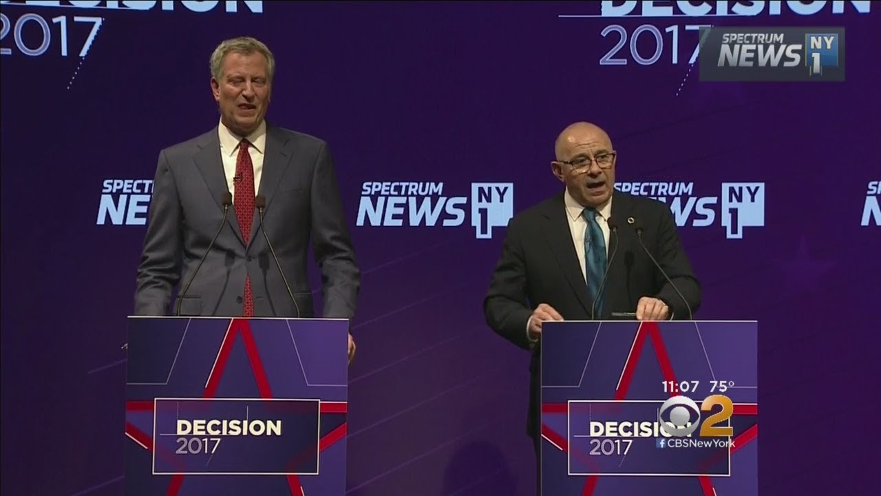 De Blasio, Albanese Square Off In Mayoral Debate