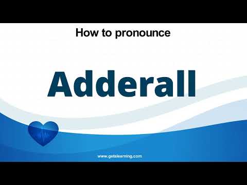 How to pronounce Adderall in English Correctly