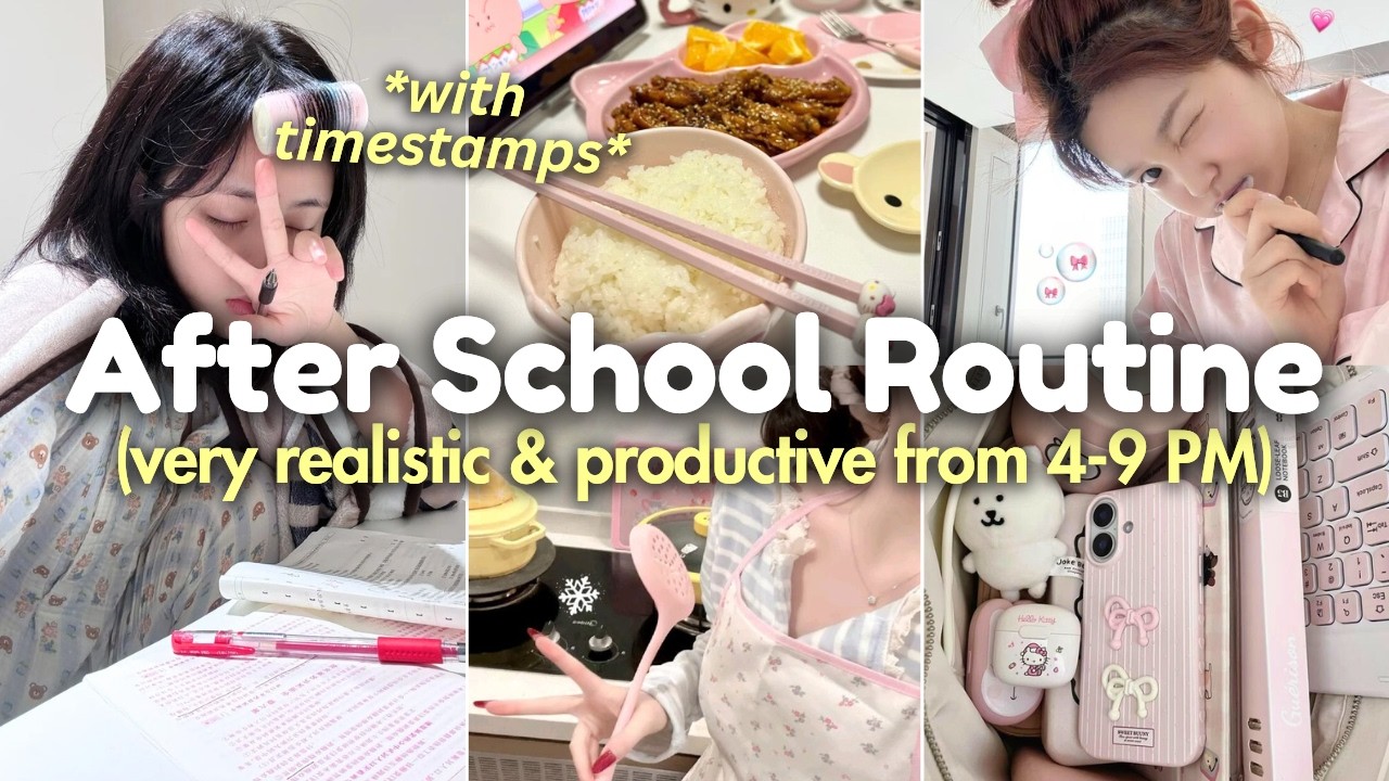 Realistic After School Routine for Students with Timestamps — FOR ALL AGES