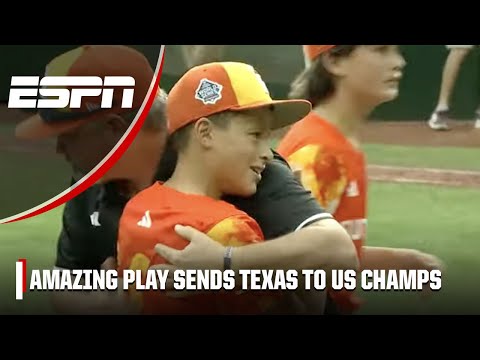 Dalyn Martin makes SENSATIONAL play to send Texas to U.S. title game π€© | LLWS on ESPN