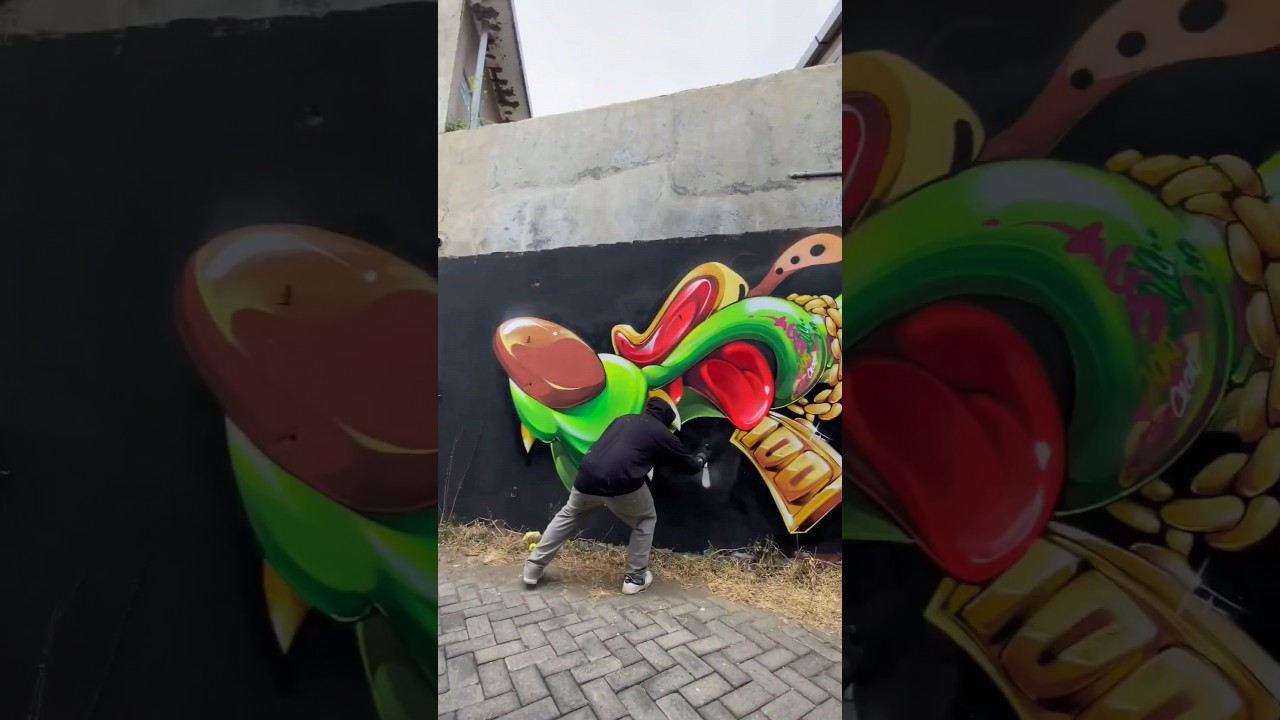 THE MOST INSANE GRAFFITI CHARACTER STYLE 😱 @helloswods #graffiti #graffitiart #shorts