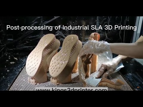 Post-processing of Industrial SLA 3D Printing
