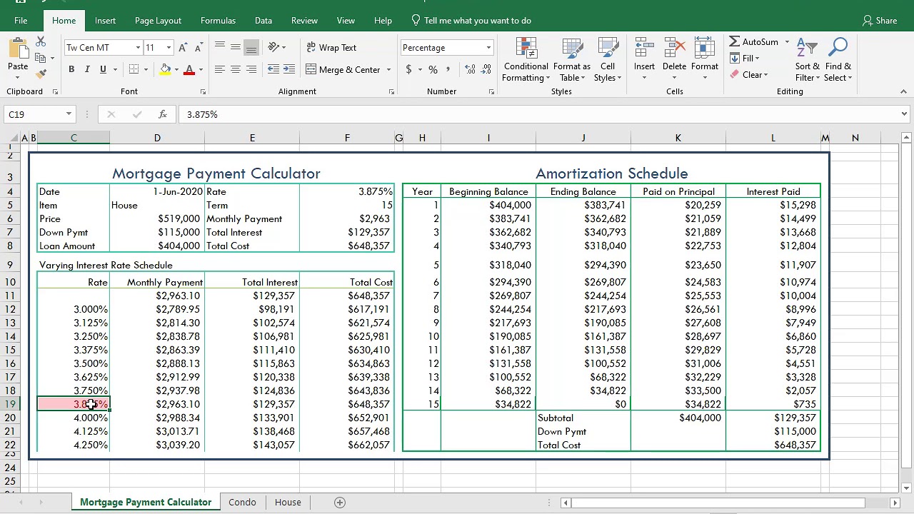 Excel Chapter 4 Demo - Part 2 - Webcast