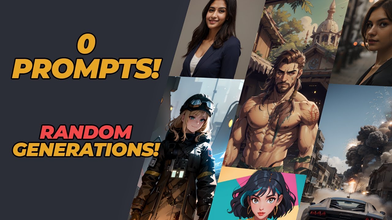 Generate Stable Diffusion Art WITHOUT Prompting!