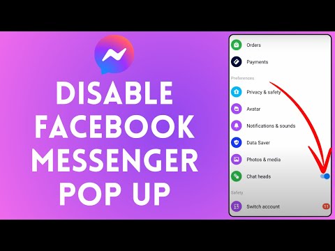 How to Disable Facebook Messenger Pop Up (2024) | Messenger Tutorial