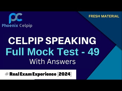CELPIP Speaking Test Practice- 49 | Real Questions & Model Answers