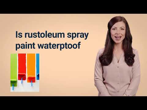 IS RUSTOLEUM SPRAY PAINT WATERPROOF?