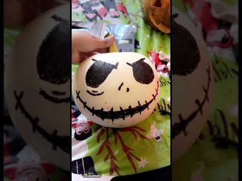 Jack skellington pumpkin! 🎃 #shorts #pumpkin #halloween #thebrownfamily