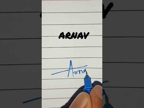 (Arnav) Name signature #short #signature