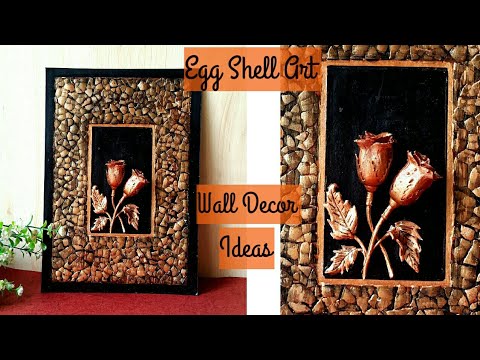 DIY Egg Shell Art | how to make#eggshellartcraft IWall &Home Decor ideas | Colours Creativity Space