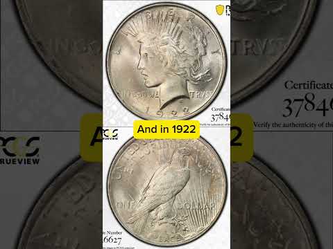 1922 high relief dollar #interesting #facts #foryou #history #coins #funfacts #viral #shorts #money