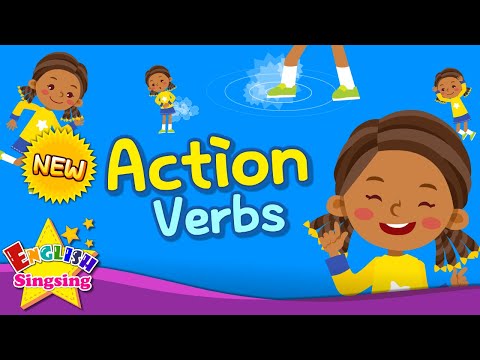 [NEW] Action Verbs (v2) - Action Words - Learn English for kids