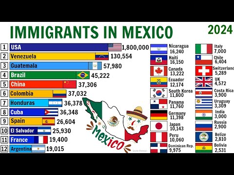 Top 50 Immigrant Groups In Mexico 🇲🇽 Since 1990-2024
