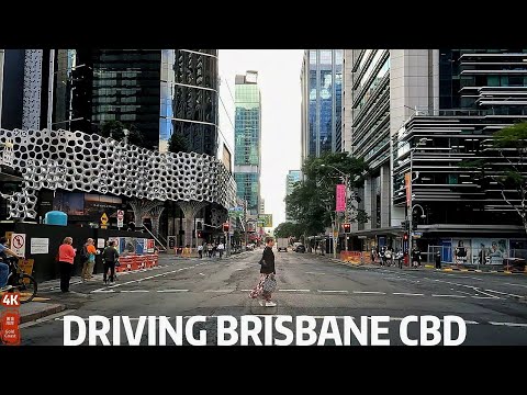 [4k] Driving Brisbane CBD Tuesday 25 June 2024 | Queensland | Australia