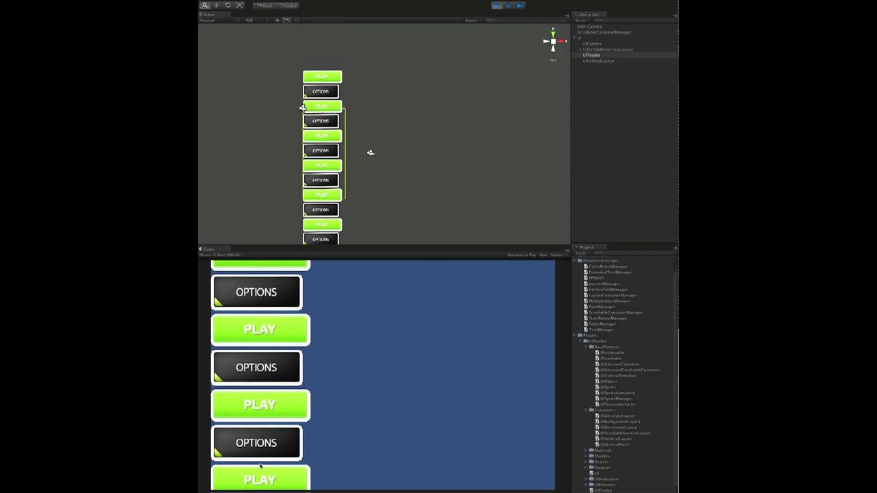 UIToolkit Scrollable List (VERY early stages)
