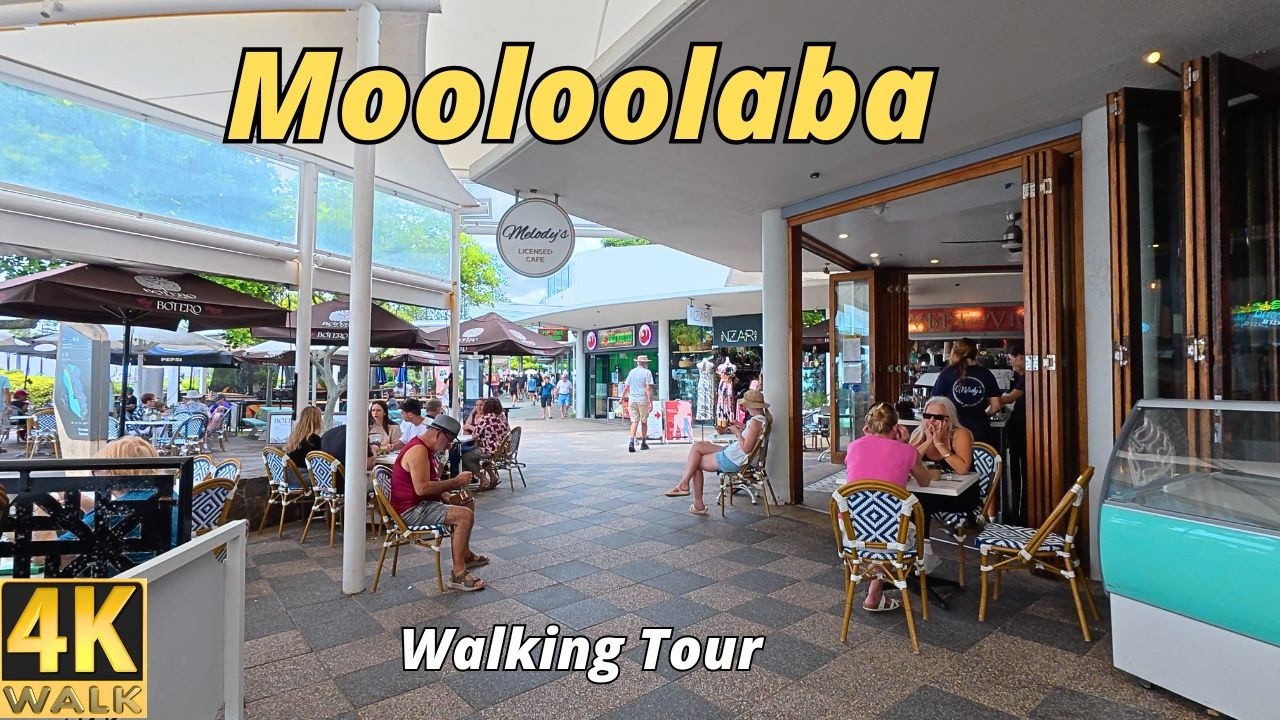 4k Walk Mooloolaba Beach 🏝️  Sunshine Coast Walking Tour
