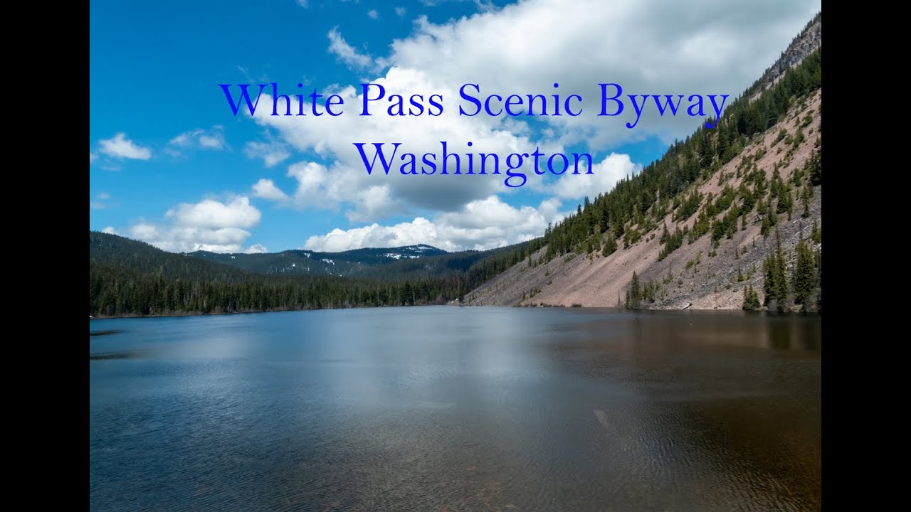 Scenic White Pass Byway Hwy 12 Washington, Near Mt St Helens, Elevation 4500 ft., Drivers View