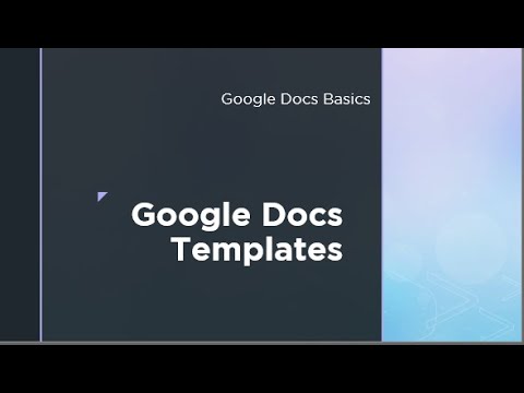 Google Docs Templates | Technology Education