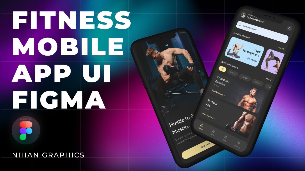 Fitness App Speed UI Design in Figma | Fitness and Gym Figma Tutorial by Nihan Graphics