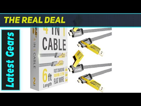 2-Pack 4 in 1 Cable: The Ultimate Charging Solution