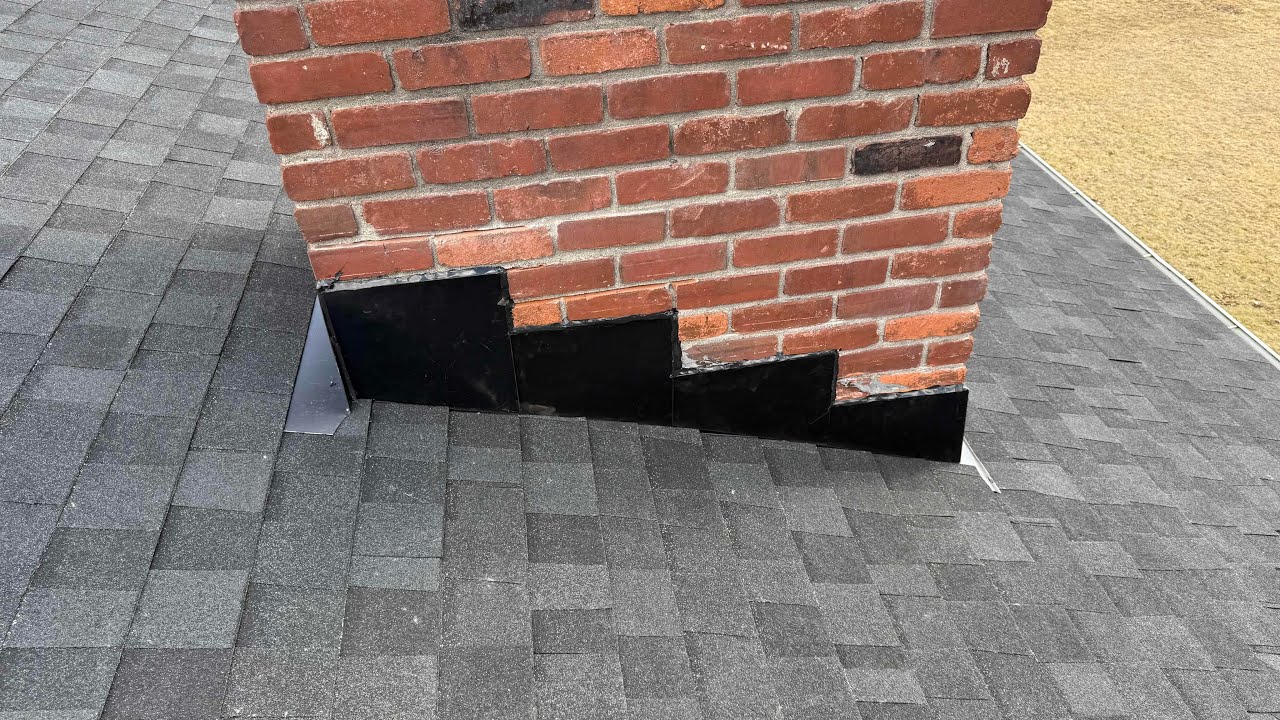 Chimney flashing, and counter flashing
