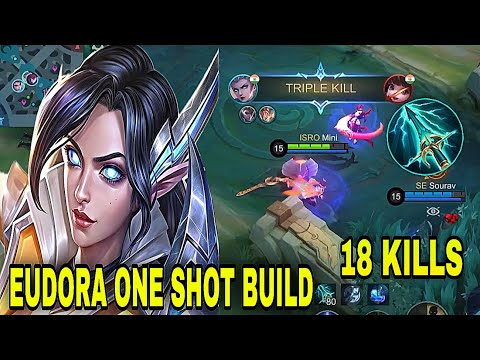 EUDORA GAMEPLAY BEST BUILD 2025!! EUDORA TOP GLOBAL BUILD ~ MLBB