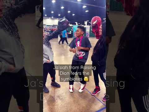 Raising Dion Star Ja’siah Young Meets Real Life Venom & Carnage ????????????