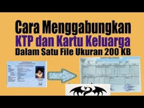 Cara Mudah Menggabungkan File JPG to JPG ( KTP-KK)