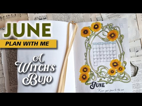 Bujo - June 2024 - Plan with Me - Summer Solstice - Litha