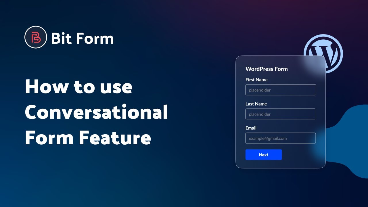 How to Use the Conversational Form Feature in Bit Form | Step-by-Step Tutorial