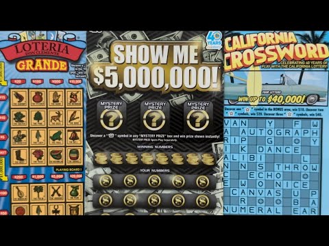 Show Me $5,000,000!! Loteria Grande!! California Crossword!!