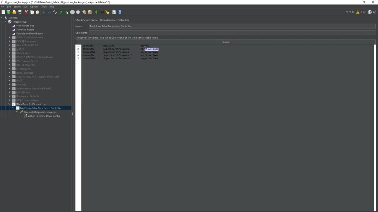 Data Driven Test with JMeter | Logic Controller