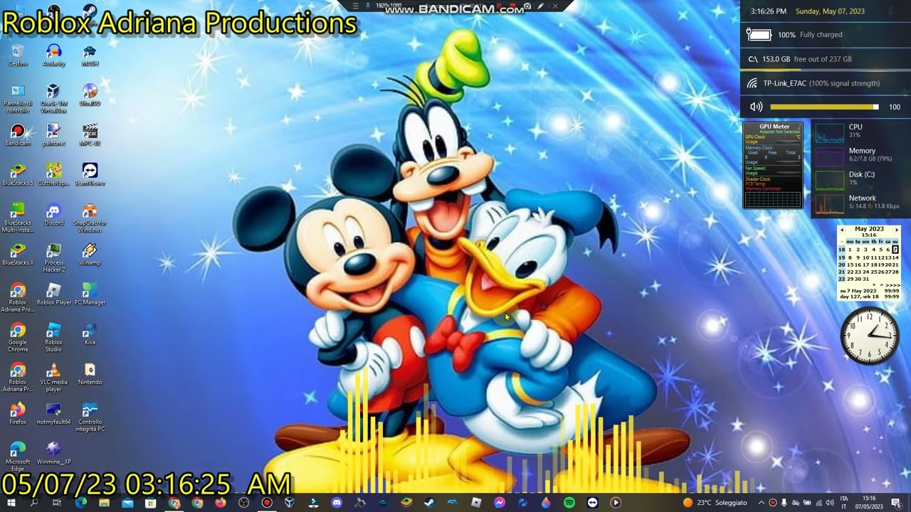 I Changed The New Wallpaper Mickey Mouse Blue 2023