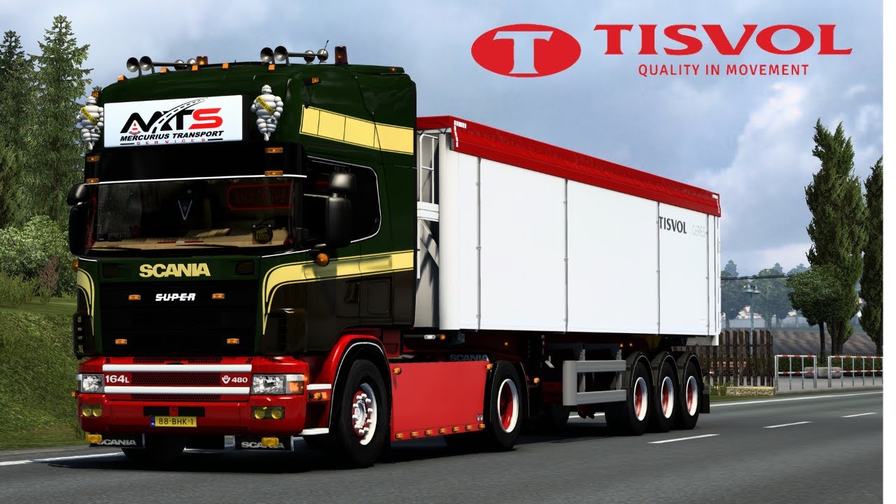 Tisvol Tipper Trailer Addon v1.1.4 - ETS 2