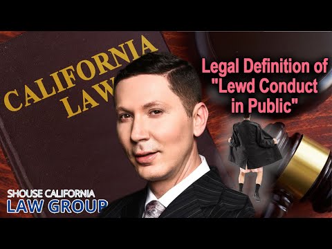 Legal definition of "lewd conduct in public"