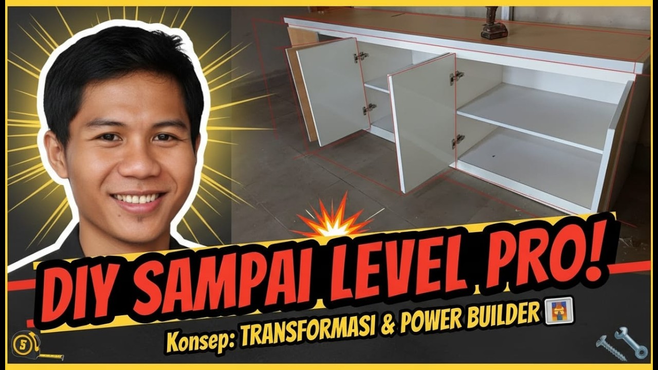 Tutorial Lengkap Membuat Kabinet Minimalis Modern | Cocok untuk DIY & Tukang Kayu