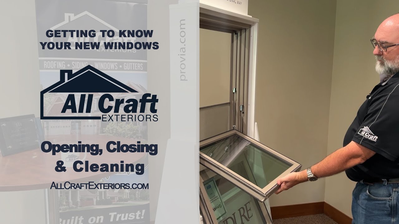 How to Open, Close, and Clean a ProVia Double Hung Window | All Craft Exteriors