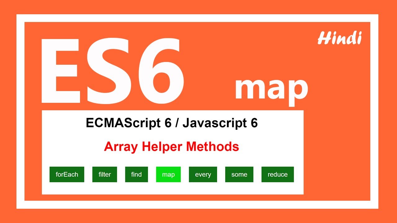 ES6 tutorial | JavaScript map method in Hindi