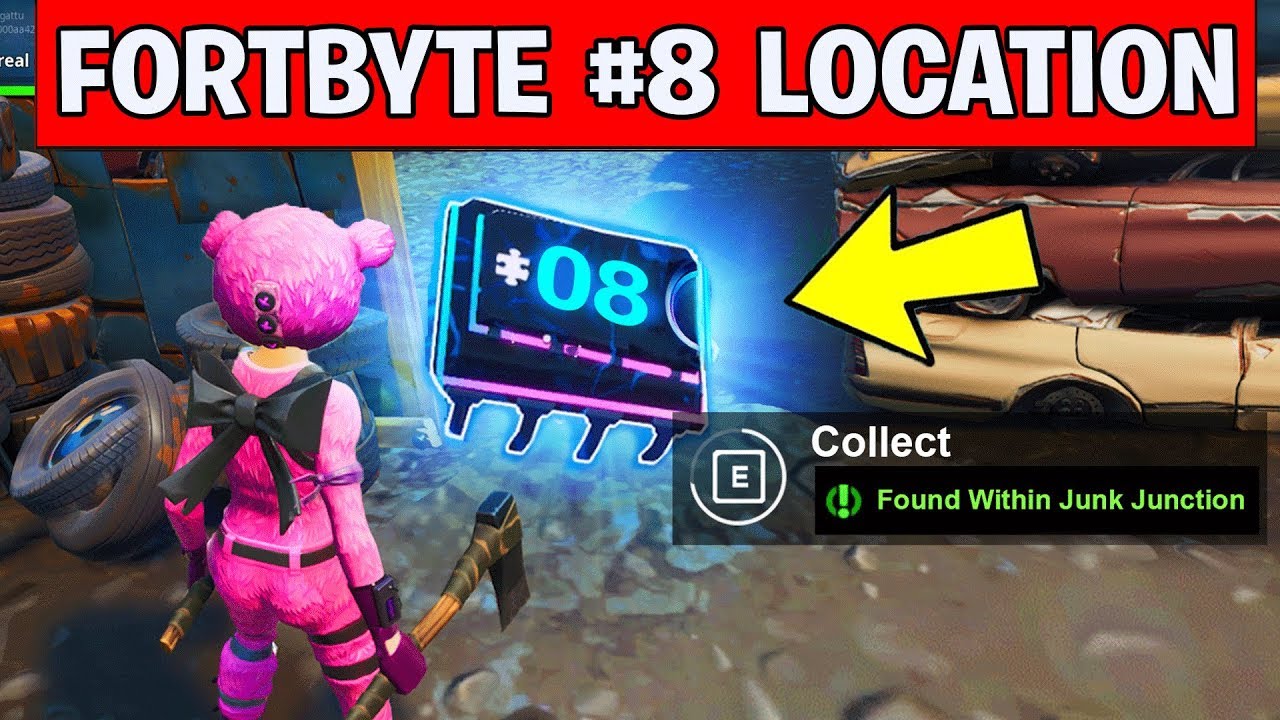 Fortnite Fortbyte 8 Found Within Junk Junction Location - Season 9 ...