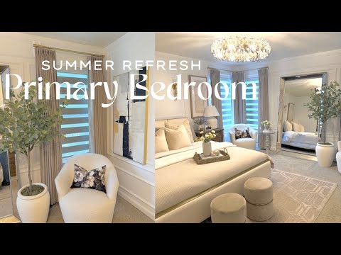 Primary Bedroom Makeover|Summer Refresh|Decorate with Me|Vinchy Art